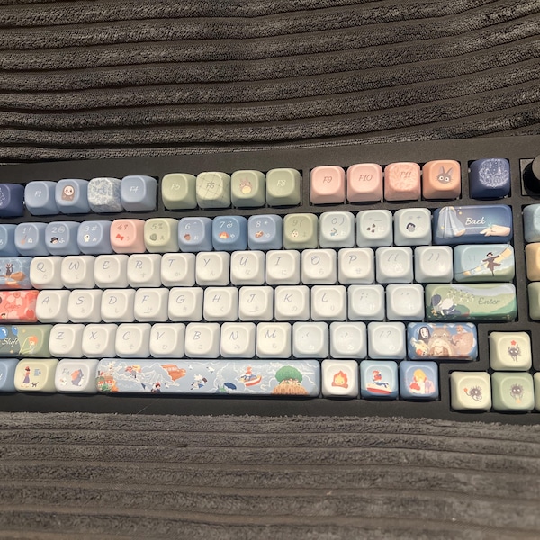 Totoro Keycap Set: Ghibli Inspired PBT Cherry MX (142 Keys) - Etsy