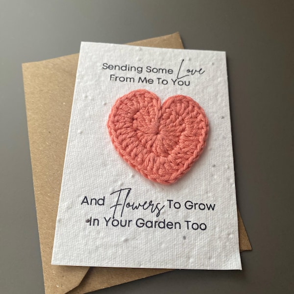 Seed Paper Thank You Favour Card. Plantable, Personalised A7 Eco ...