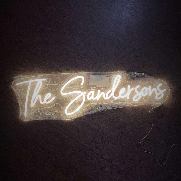 Custom Wedding Reception Table Decor Sign, Table Light up Wedding Sign ...