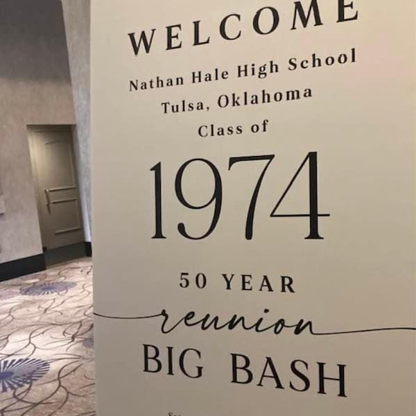 High School Class Reunion Memorial Sign in Loving Memory of Our ...