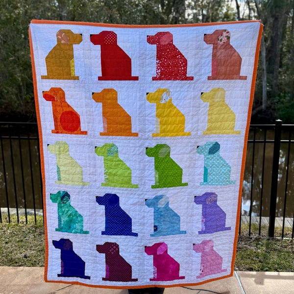 PDF Fall Quilt Pattern - Dog Quilt Pattern - Etsy