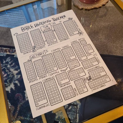 Bible Reading Tracker Coloring Page, Color as You Go, Bible Tracker ...