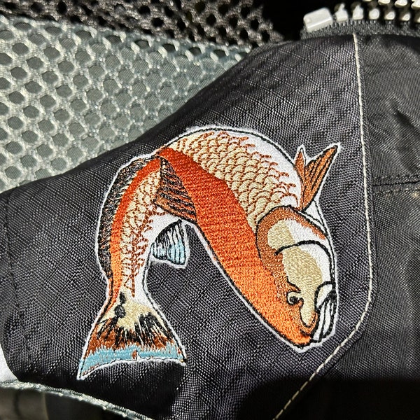 Redfish, Best Seller, Red Drum Embroidery Patch, Iron On, Fishing ...
