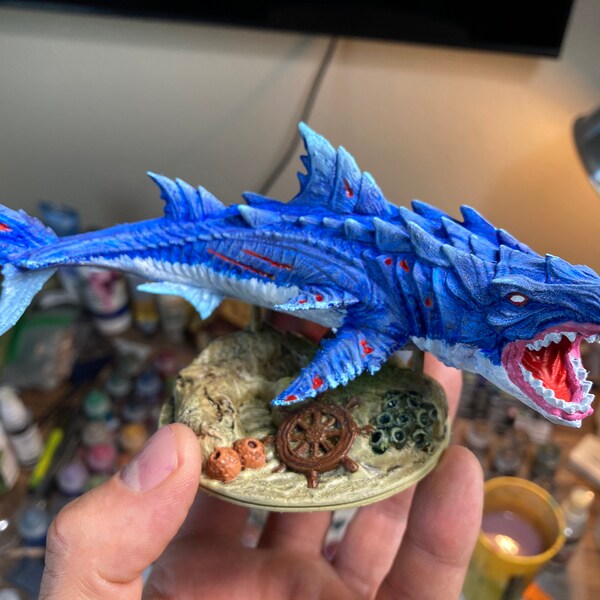 Dnd Shark Demon Giant Underwater Predator Megalodon Aquatic Terror ...