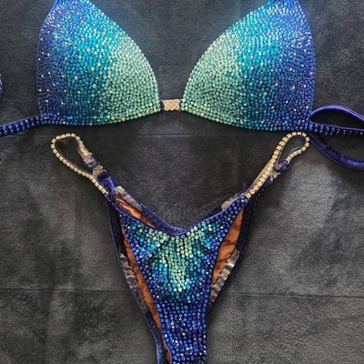 Competition Set Rhinestone Fitness NPC IFBB WBFF Figure Competition ...