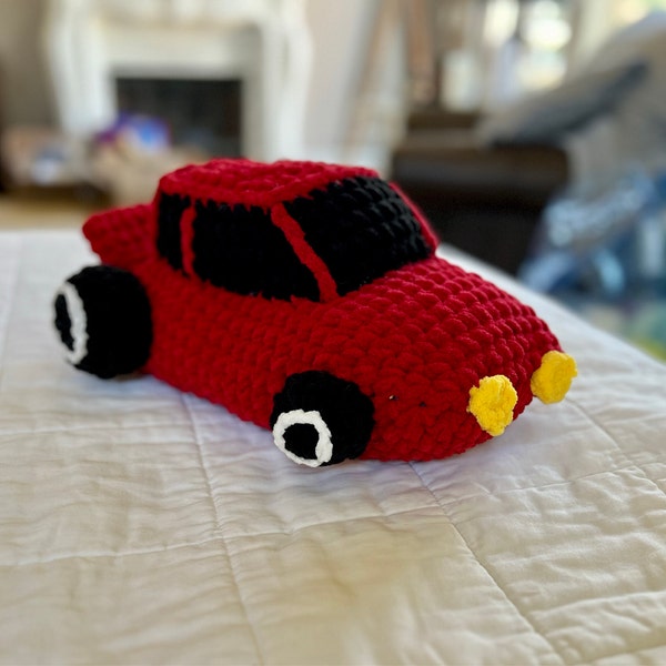 Race Car Crochet Pattern, Race Car Amigurumi Pattern, Car Crochet ...