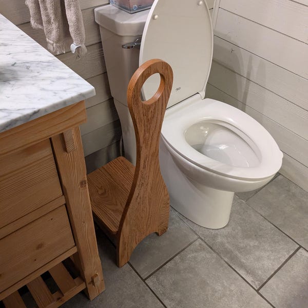 Step Stool With Handle / Wood Bench / Solid Hardwood! (not Plywood ...
