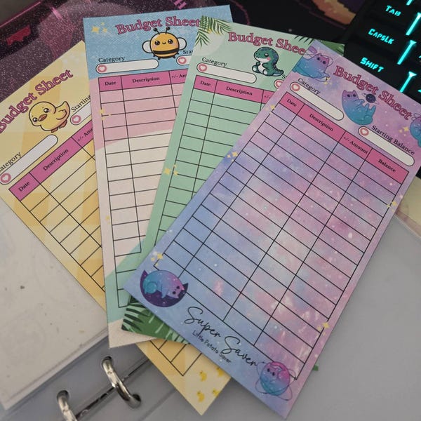 1k 2.5k 5k Motivational Sticky Notes Envelope Savings Challenge | A6 ...