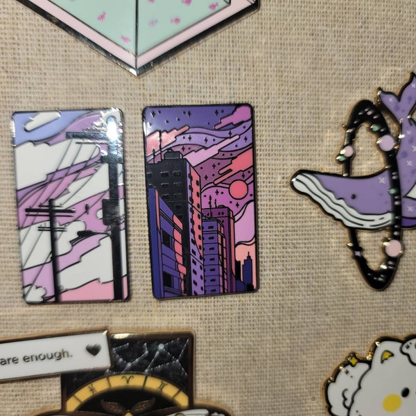 Halcyon Sunset Enamel Pin - Etsy
