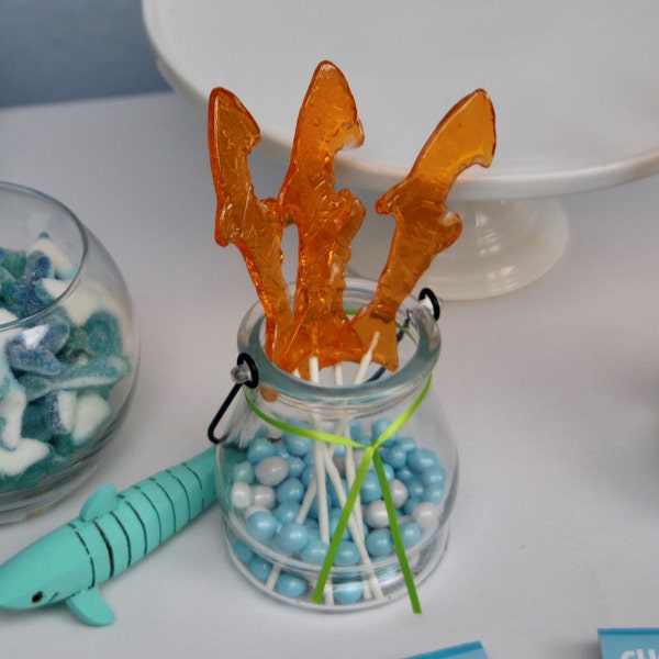 10 Shark Bite Attack Week Fish Ocean Lollipop Party Favor - Etsy