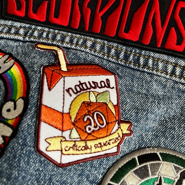 Natural 20 critically Squeezed Patch, DND Patch, Fruit Patch, Juice ...