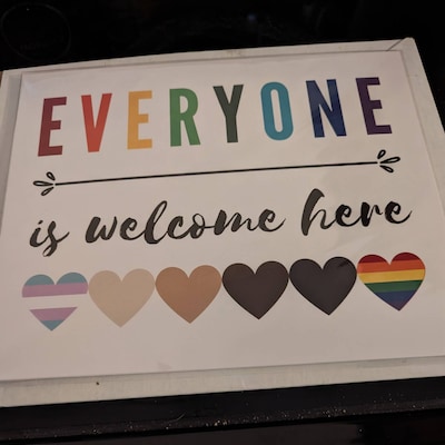 Everyone Welcome Here, Diversity Art, Classroom Decor, Educational Wall ...