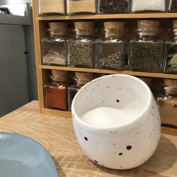 Salt Pig, Salt Cellar, Salt Pot, Sugar Bowl, Ceramic Bowl, Clay Bowl ...