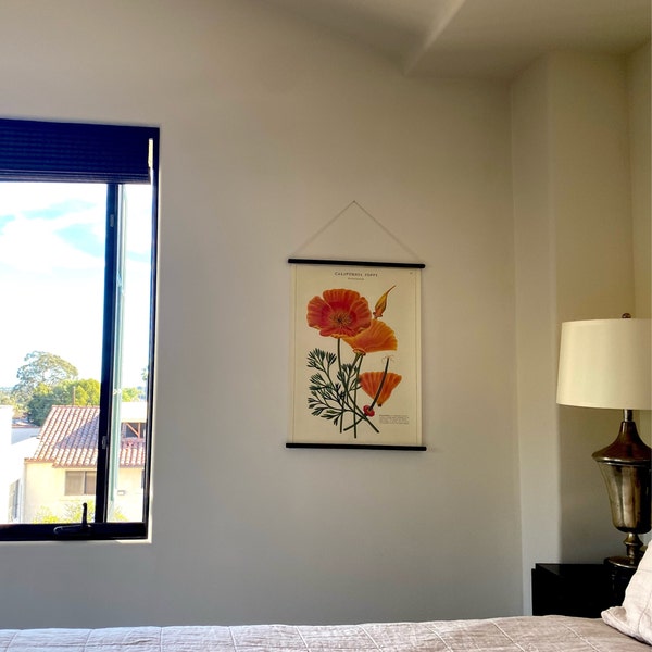 Vintage-style California Poppy Poster Ready-to-hang - Etsy