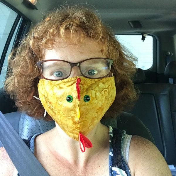 Cloth Face Mask - Chicken Face - Etsy