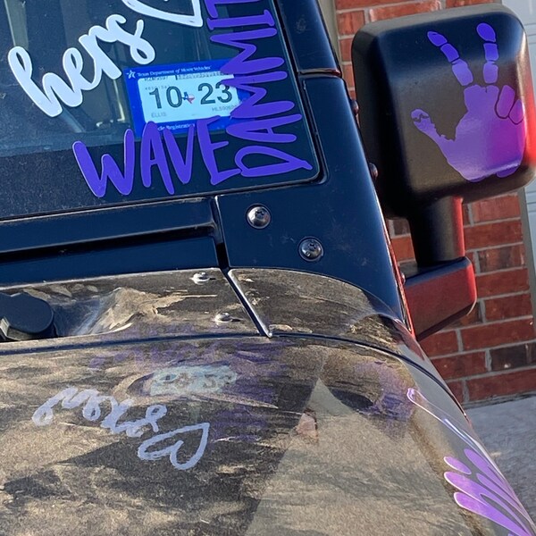 Wave Dammit | Wave Decal | 4x4 Decals | Truck Decals | Just Wave ...