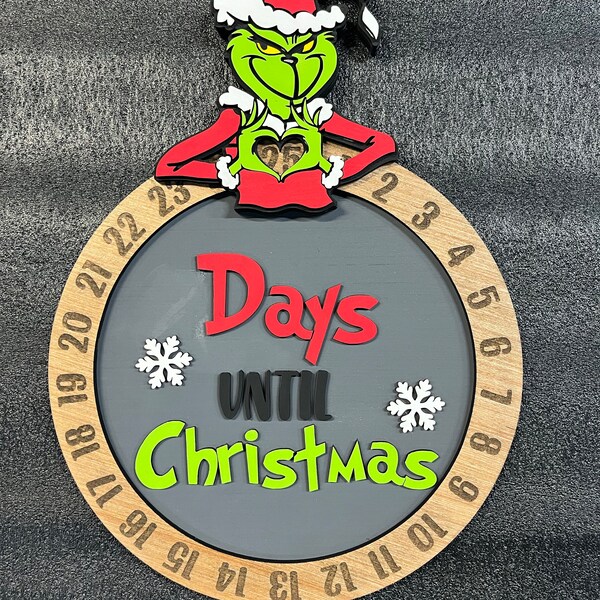 Christmas Cartoon Countdown Svg, Christmas Countdown Svg, Countdown ...