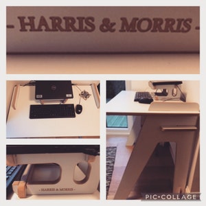 White Slot Together Desk | Etsy