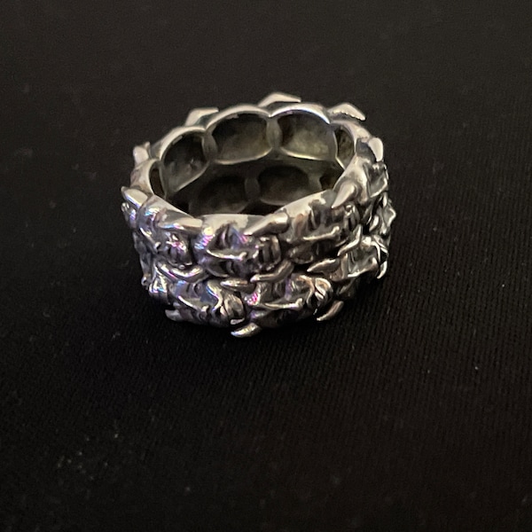 Demons Rings// Sterling Silver// Handmade Solid S925//unique Punk ...
