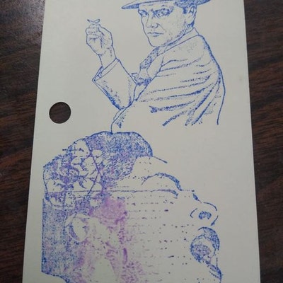 Vintage RUBBER STAMP, Fancy Vintage Stamp, Vintage Word Stamp, Vintage ...