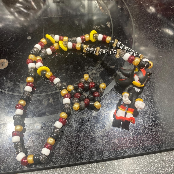 Sonic and Shadow the Hedgehog and Tails Kandi Necklace - Etsy