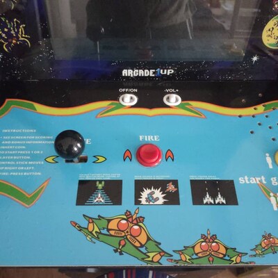 Arcade 1up Cabinet Galaga CPO Overlay Deck Protector Sticker Decal - Etsy