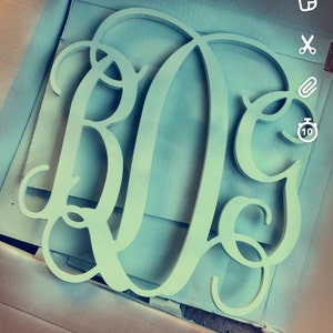 SALE 12 Inch Wooden Letter Wall Monogramnursery Wall Decor - Etsy