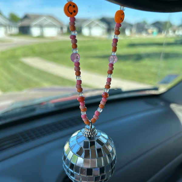 Disco Ball Car Charm Car Hang/ Rear View Mirror Accessory (customizable ...
