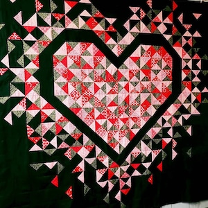 PDF Exploding Heart Quilt Pattern Digital Download by Slice of - Etsy
