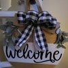 Welcome Front Door Sign • Farmhouse Styled Decor • Wreath for Front ...