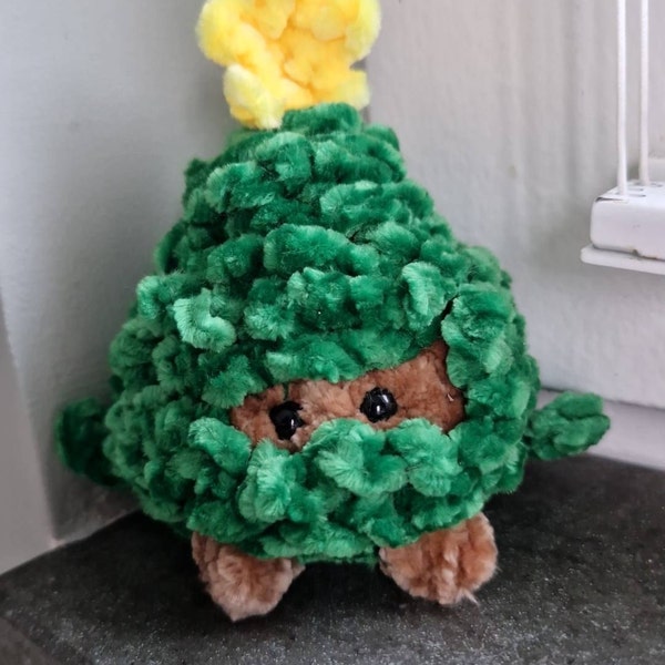 Pine Tree on Swing Car Hanging Crochet Pattern, Christmas Car Hanging ...