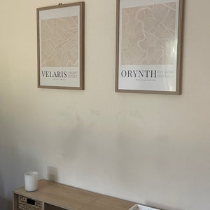 SJM Multiverse Map Prints Maasverse Velaris Orynth Lunathion - Etsy UK