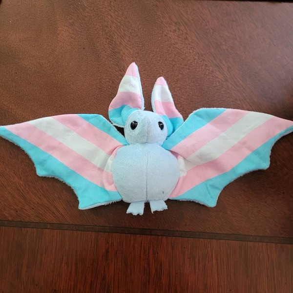 Handmade Blue Transgender Pride Bat Doll - Made to Order LGBTQIA Gift ...