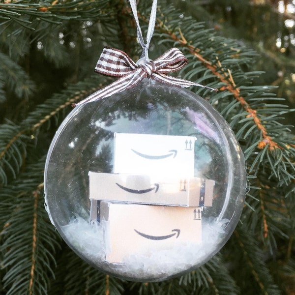 Mini Amazon Box Template | Works on Cricut - Etsy