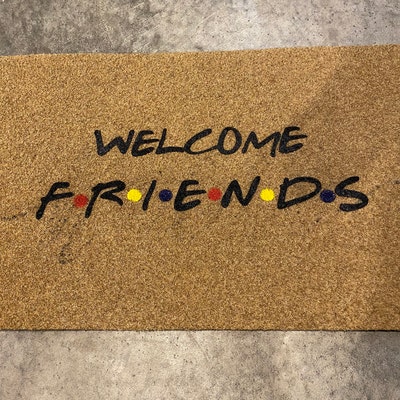 Digital Download Welcome Friends Door Mat Svg, Friends Sitcom Doormat ...