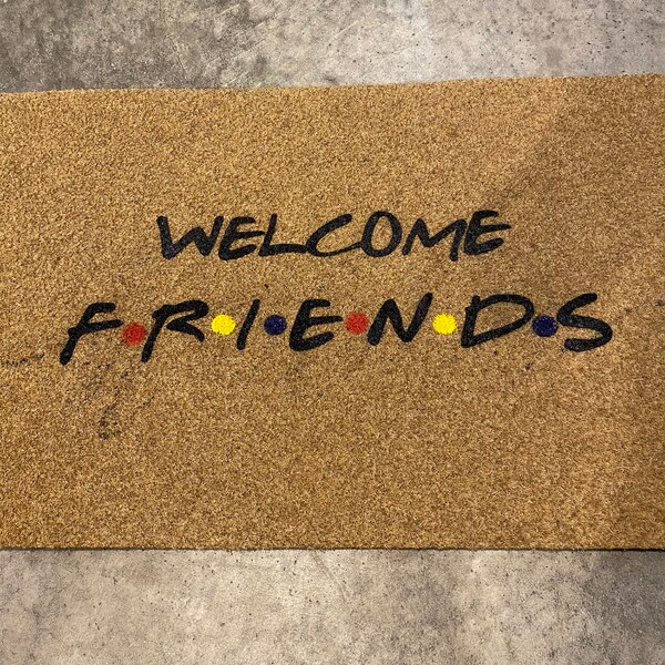 Digital Download Welcome Friends Door Mat Svg, Friends Sitcom Doormat ...