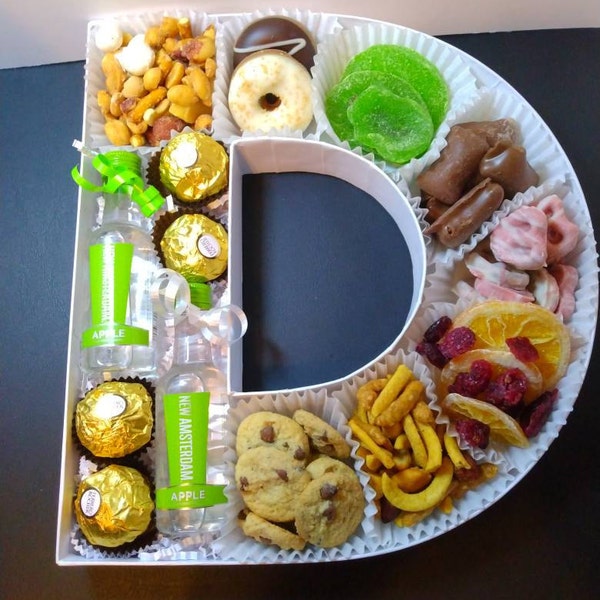 Fillable Letter/ Number Boxes With Lid 28cm/11 Charcuterie Fruit Tray ...