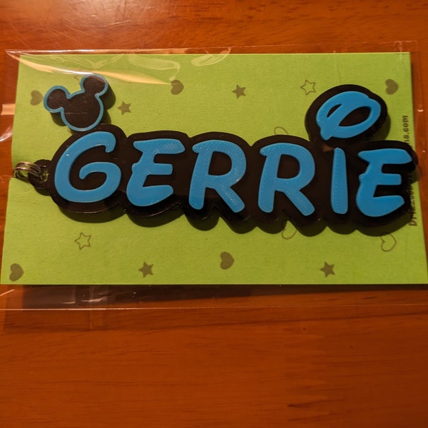 Custom Disney Keychain, Disney Name Key Chain, Disney Name Tags ...