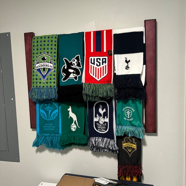 Soccer / Sports Scarf Display Rack - Etsy