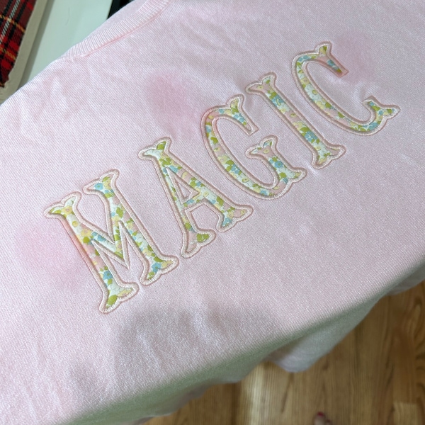 Machine Embroidery Design Fishtail Applique Satin Alphabet Font INSTANT ...