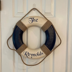 Custom Life Ring Nautical Decor Custom Life Ring Gift for - Etsy