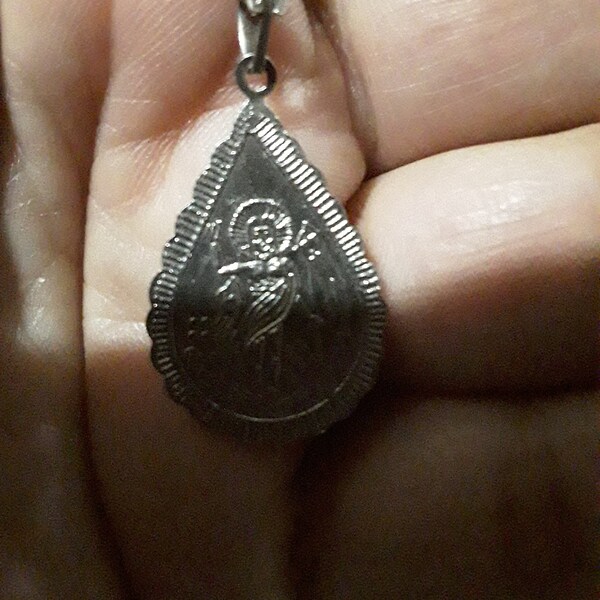 Virgin Mary & Little Jesus Safety Pin, 9K Yellow White Solid Gold,new ...