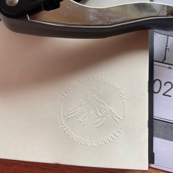 Night Court Book Embosser Stamp | Mountain With Three Stars Stamp ...
