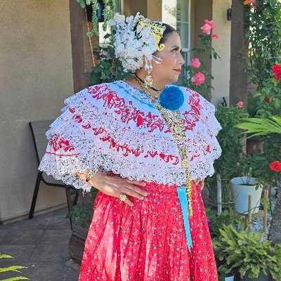 Panamanian Montuno Pollera White Blouse - Etsy