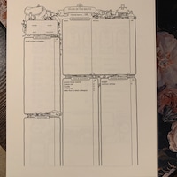 Dnd 5e Character Background: A4 Character Sheet PDF for - Etsy Canada