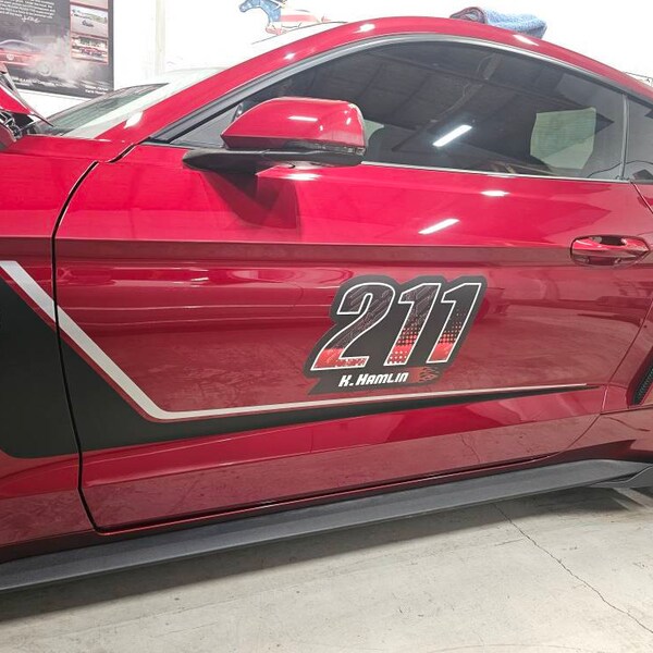 1 Piece Custom Autocross Car Racing Numbers Sticker Vinyl Race Decal 6 ...