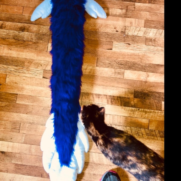 Any Color Luxury Dutch Angel Dragon Fursuit Tail - Soft Minky Spikes ...