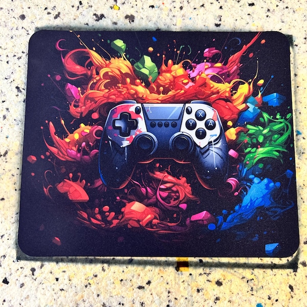 Gaming Mouse Pad PNG Sublimation Design, Gaming Gifts for Him Square ...