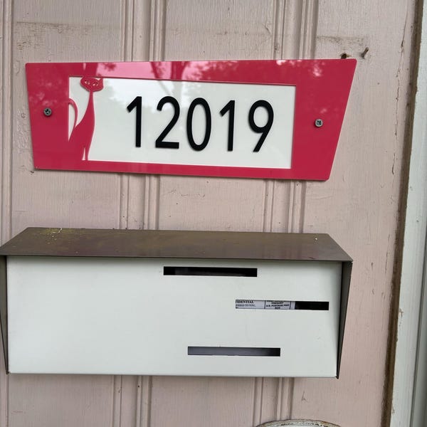 Mid-century Modern Style Vertical Welcome Sign | MCM Home Decor ...