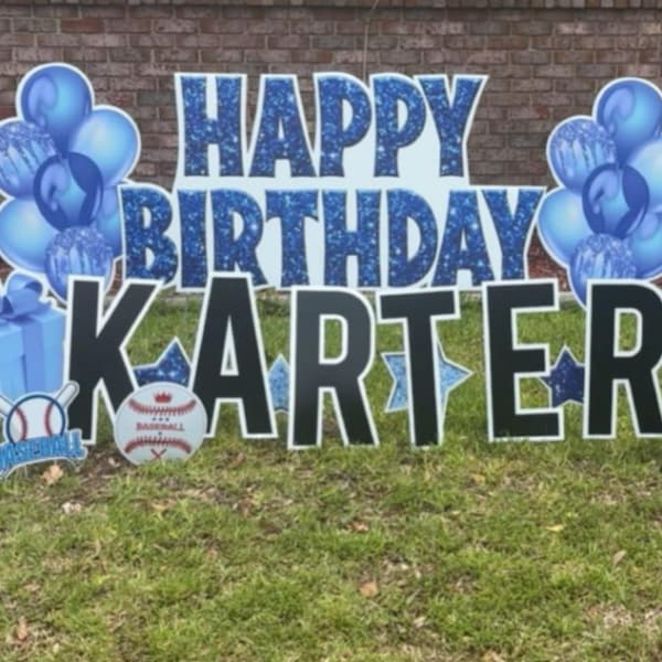 Party Panel Decor, UV Printed, Coroplast Cutouts Party Decorations: 6FT ...